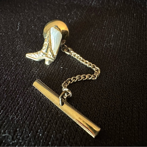 Accessories | Reserved 14k Gold Cowboy Boot Tie Tack | Poshmark